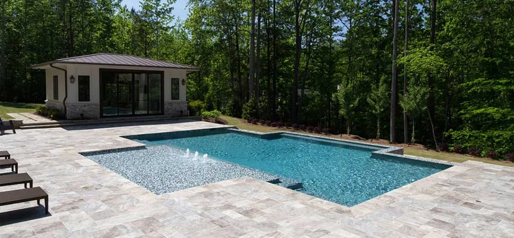 Why Travertine Pool Decks and Modern Pool Design Never Go Out of Style ...